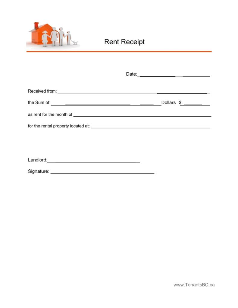 49 Printable Rent Receipts (Free Templates) ᐅ TemplateLab
