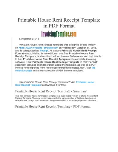 49 Printable Rent Receipts (Free Templates) ᐅ TemplateLab