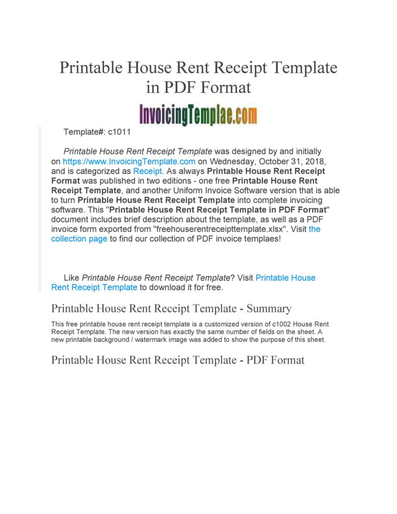 49 Printable Rent Receipts (Free Templates) ᐅ TemplateLab