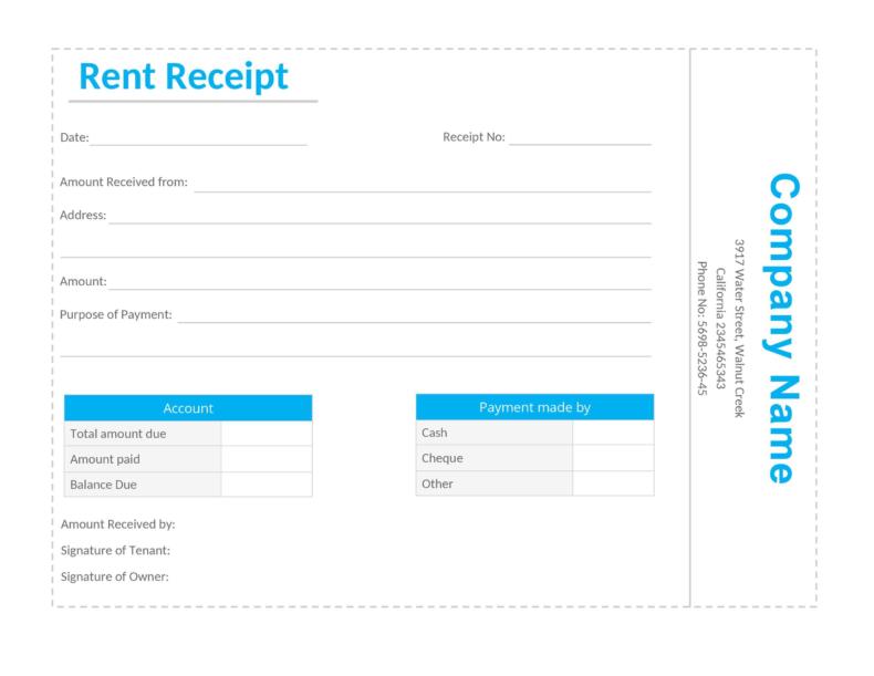 49 Printable Rent Receipts (Free Templates) ᐅ TemplateLab