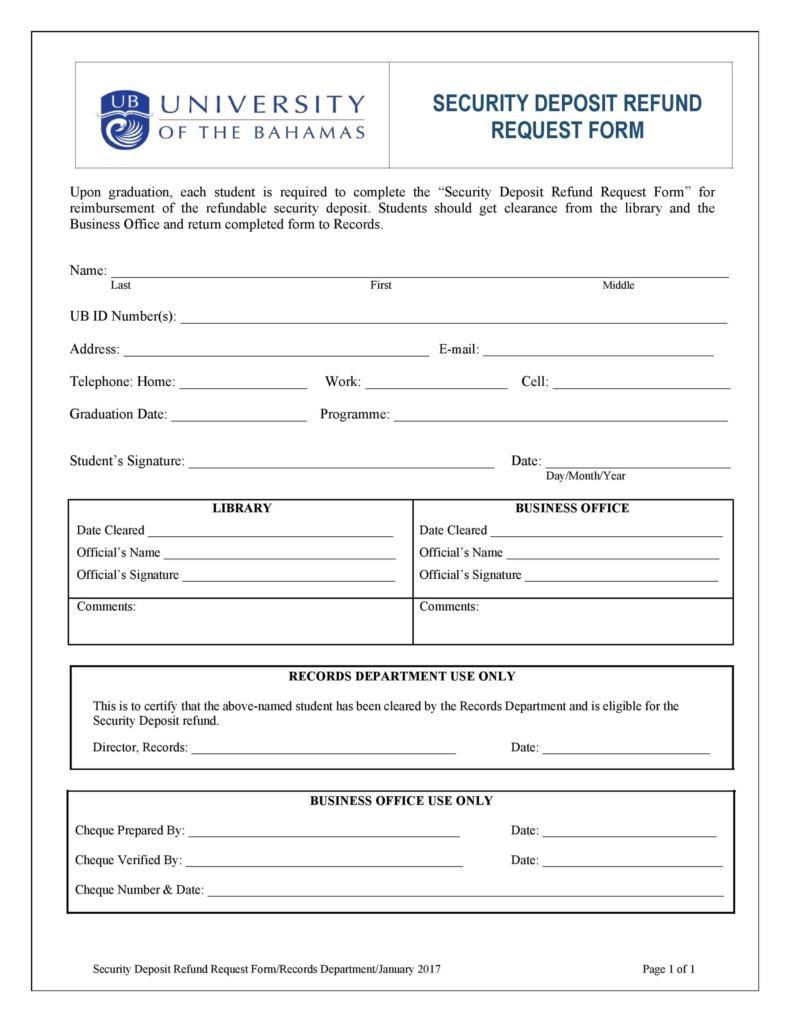 50 Effective Security Deposit Return Letters [MS Word] ᐅ TemplateLab