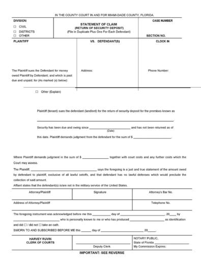 50 Effective Security Deposit Return Letters [MS Word] ᐅ TemplateLab