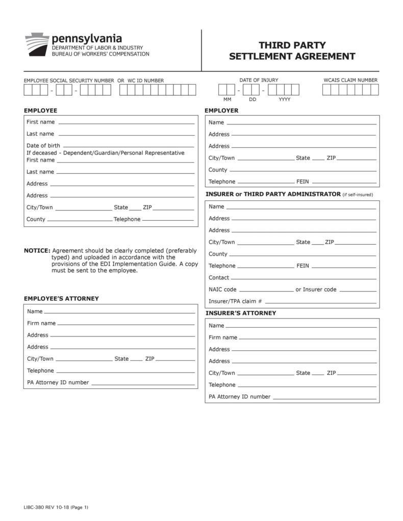 43 Free Settlement Agreement Templates [Divorce/Debt/Employment..]