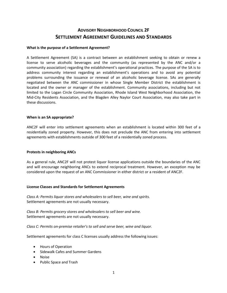 43 Free Settlement Agreement Templates [Divorce/Debt/Employment..]