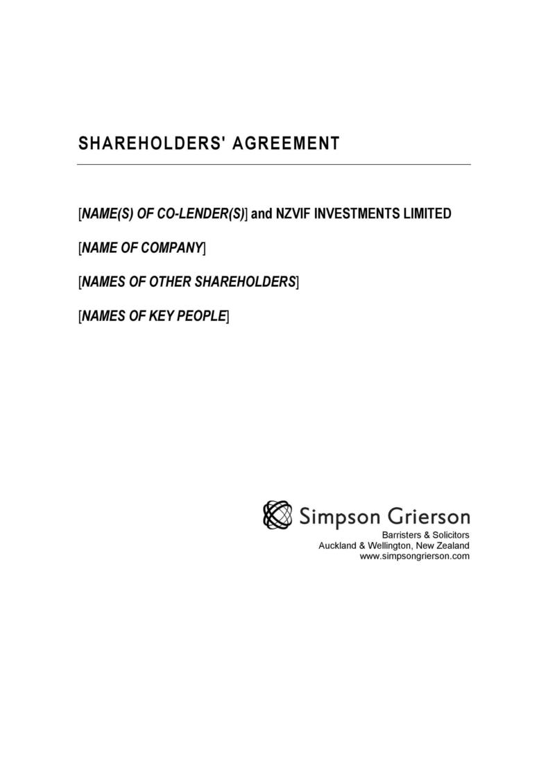 50 Best Shareholder Agreement Templates (& Samples) ᐅ TemplateLab