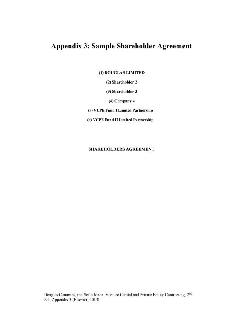 50 Best Shareholder Agreement Templates (& Samples) ᐅ TemplateLab