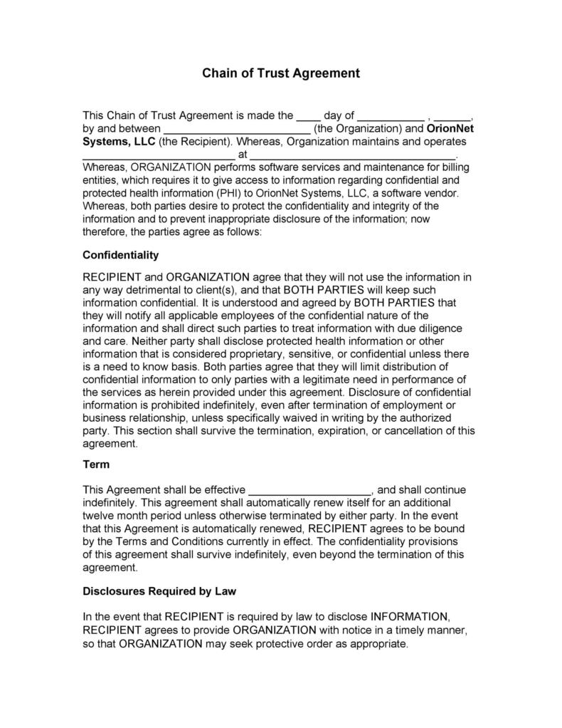 50 Professional Trust Agreement Templates [& Forms] ᐅ TemplateLab