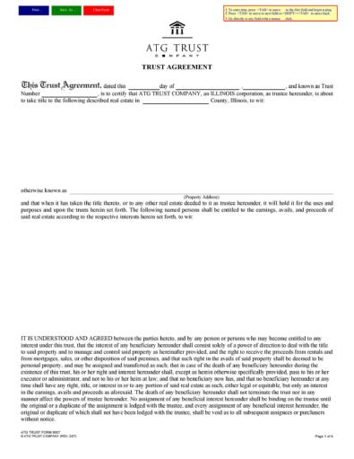 50 Professional Trust Agreement Templates [& Forms] ᐅ TemplateLab