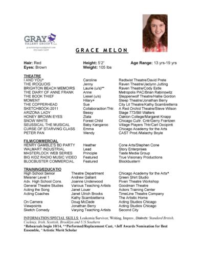 50 FREE Acting Resume Templates (Word & Google Docs) ᐅ TemplateLab