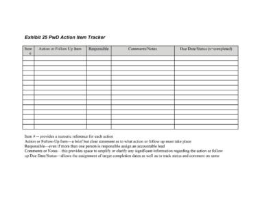 49 Great Action Item Templates (MS Word & Excel) ᐅ TemplateLab