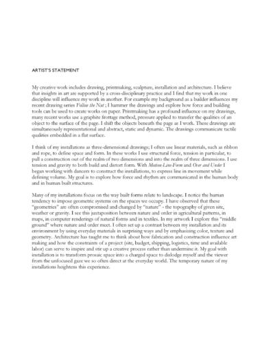 31 Best Artist Statement Examples & Templates ᐅ TemplateLab