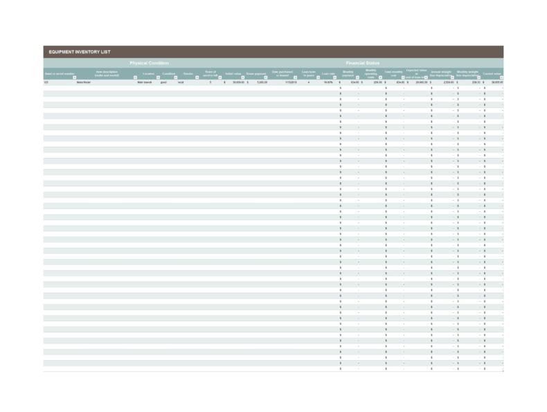 48 Useful Asset List Templates (Personal, Business etc.) ᐅ TemplateLab