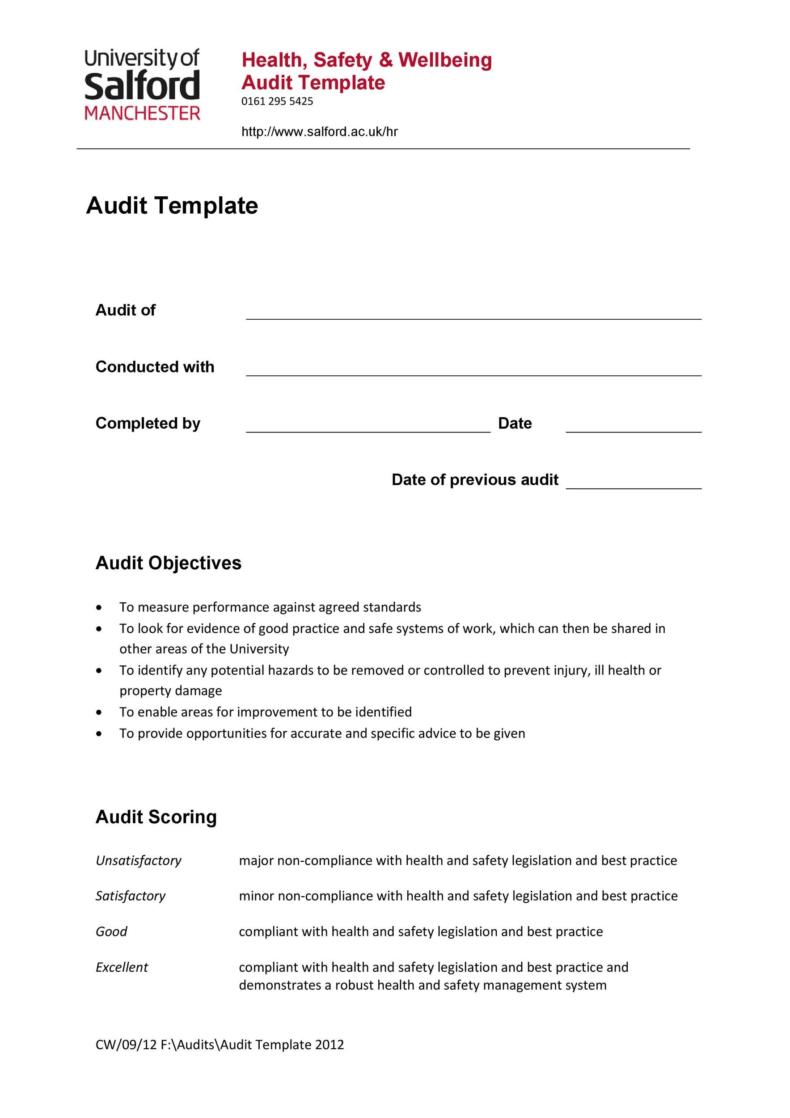 50 Free Audit Report Templates (Internal Audit Reports) ᐅ TemplateLab