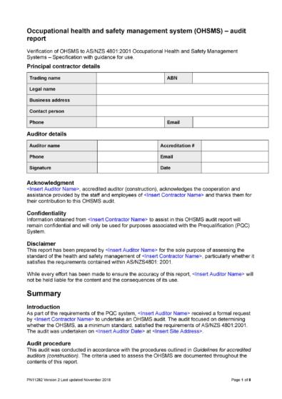 50 Free Audit Report Templates (Internal Audit Reports) ᐅ TemplateLab