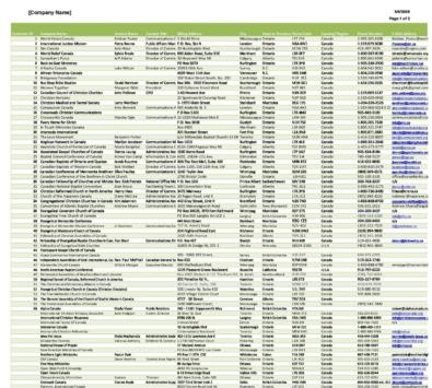 50 FREE Customer List Templates (Excel & Word) ᐅ TemplateLab