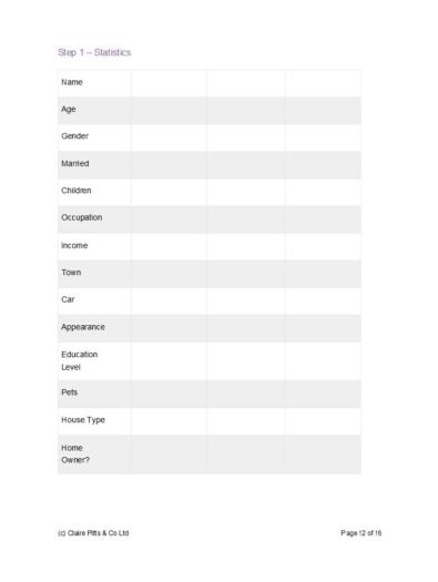 50 Ideal Customer Profile Templates (Word & Excel) ᐅ TemplateLab