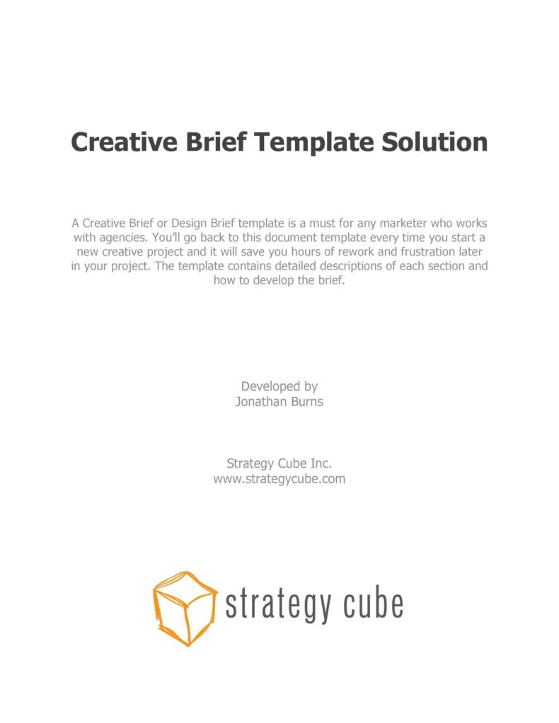 50 Useful Design Brief Templates (Free Creative Brief) ᐅ TemplateLab