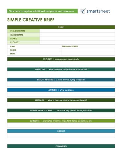 50 Useful Design Brief Templates (Free Creative Brief) ᐅ TemplateLab