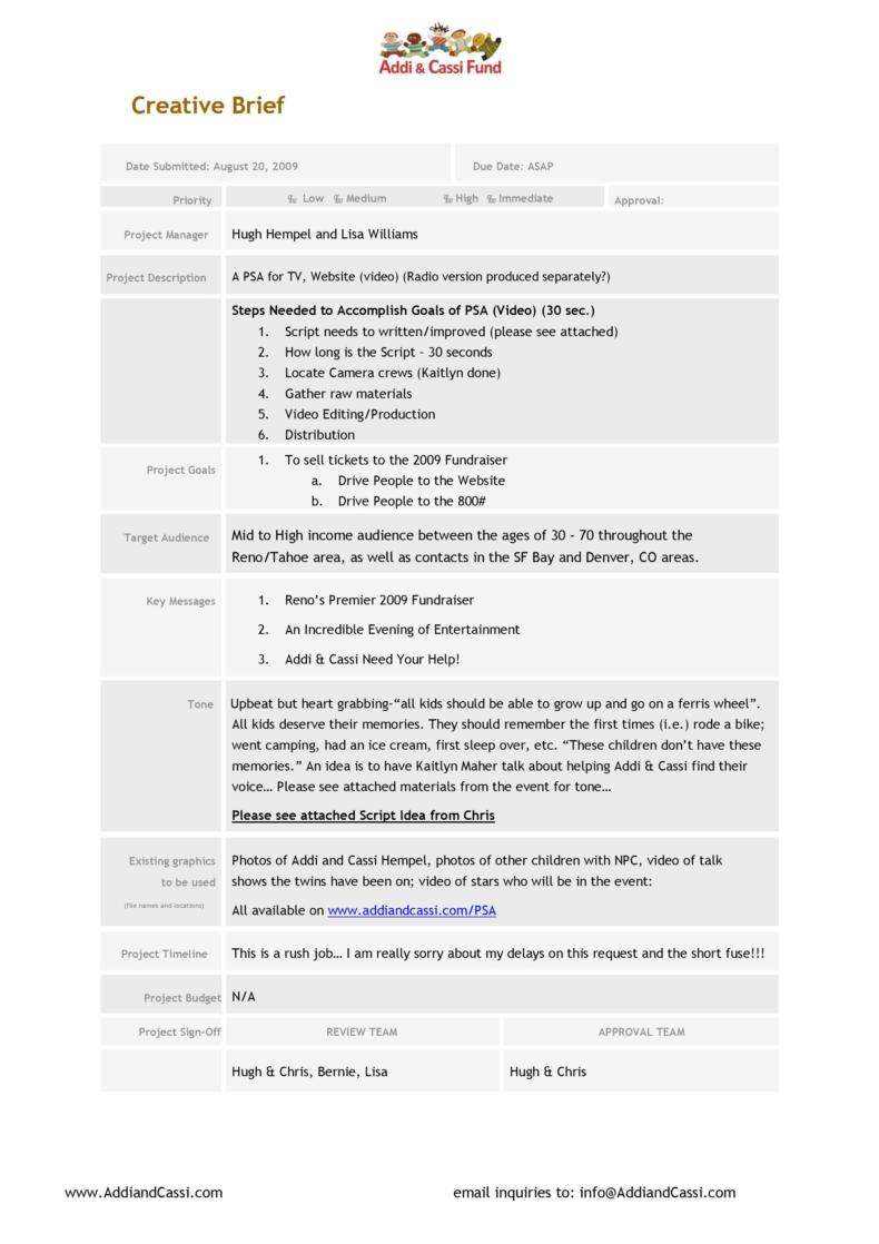 50 Useful Design Brief Templates (Free Creative Brief) ᐅ TemplateLab