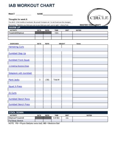 46 Printable Exercise Charts (100% Free) ᐅ TemplateLab