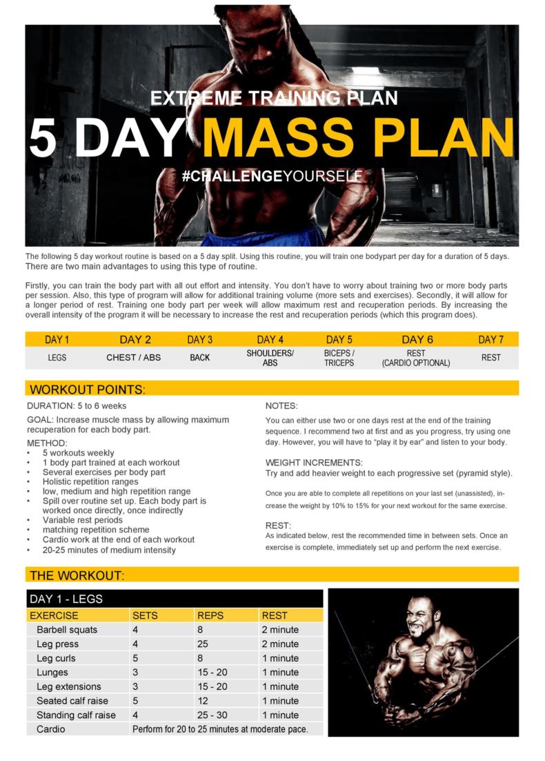 46 Printable Exercise Charts (100% Free) ᐅ TemplateLab