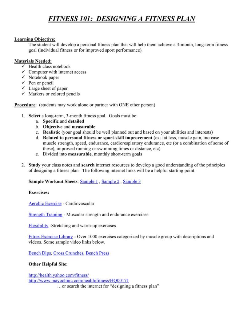 46 Printable Exercise Charts (100% Free) ᐅ TemplateLab