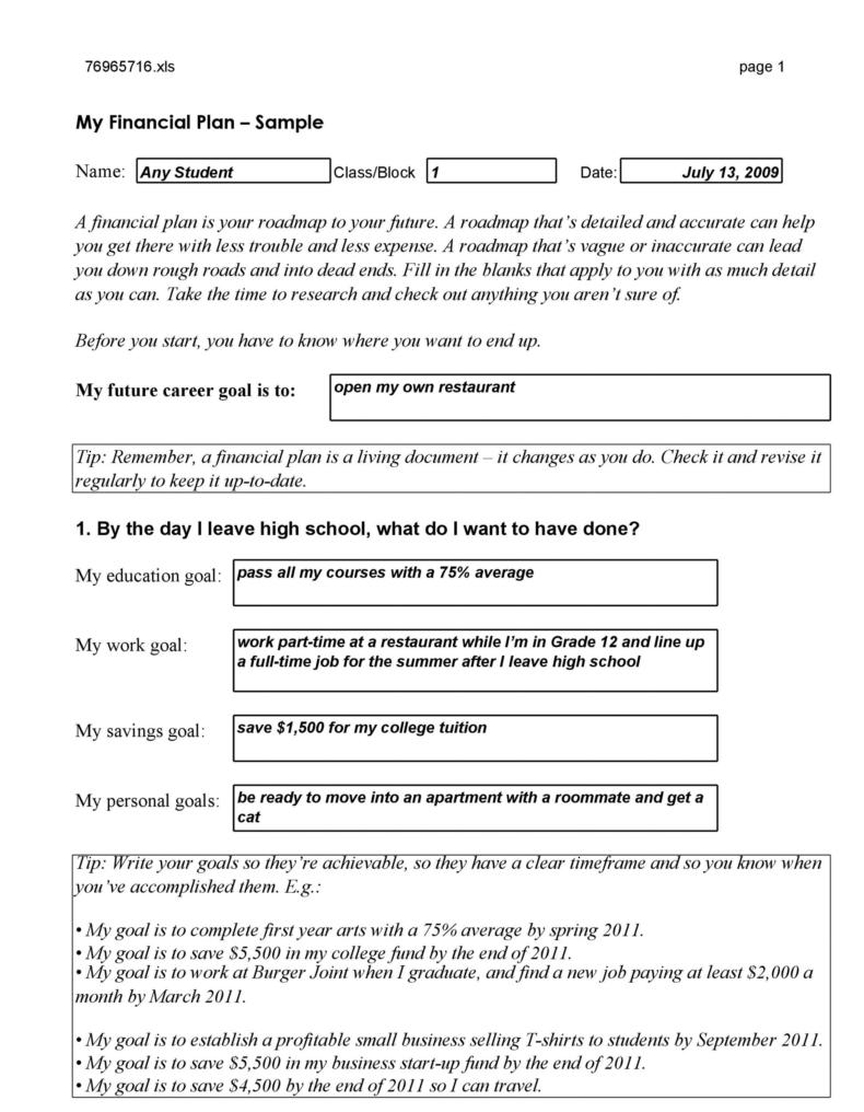 50 Professional Financial Plan Templates [Personal & Business] ᐅ