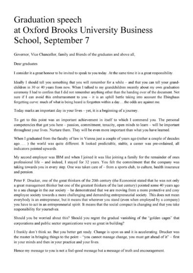 50 Top Graduation Speech Ideas (& Examples) ᐅ TemplateLab