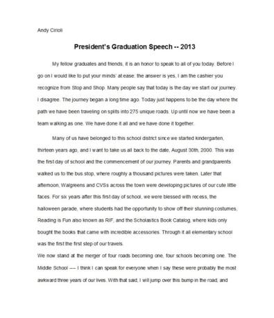 50 Top Graduation Speech Ideas (& Examples) ᐅ TemplateLab