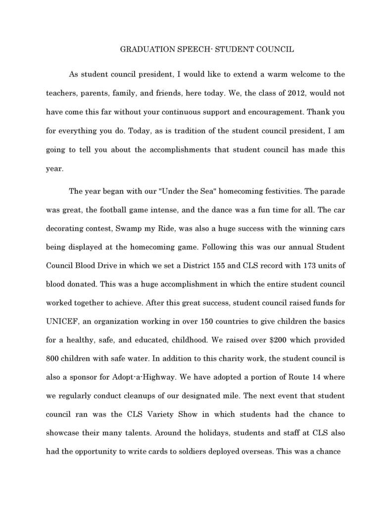 50 Top Graduation Speech Ideas (& Examples) ᐅ TemplateLab