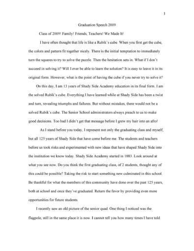 50 Top Graduation Speech Ideas (& Examples) ᐅ TemplateLab