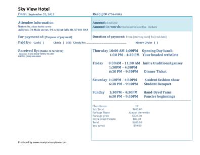 33 [Real & Fake] Hotel Receipt Templates ᐅ TemplateLab