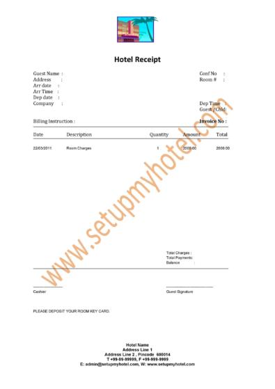 33 [Real & Fake] Hotel Receipt Templates ᐅ TemplateLab