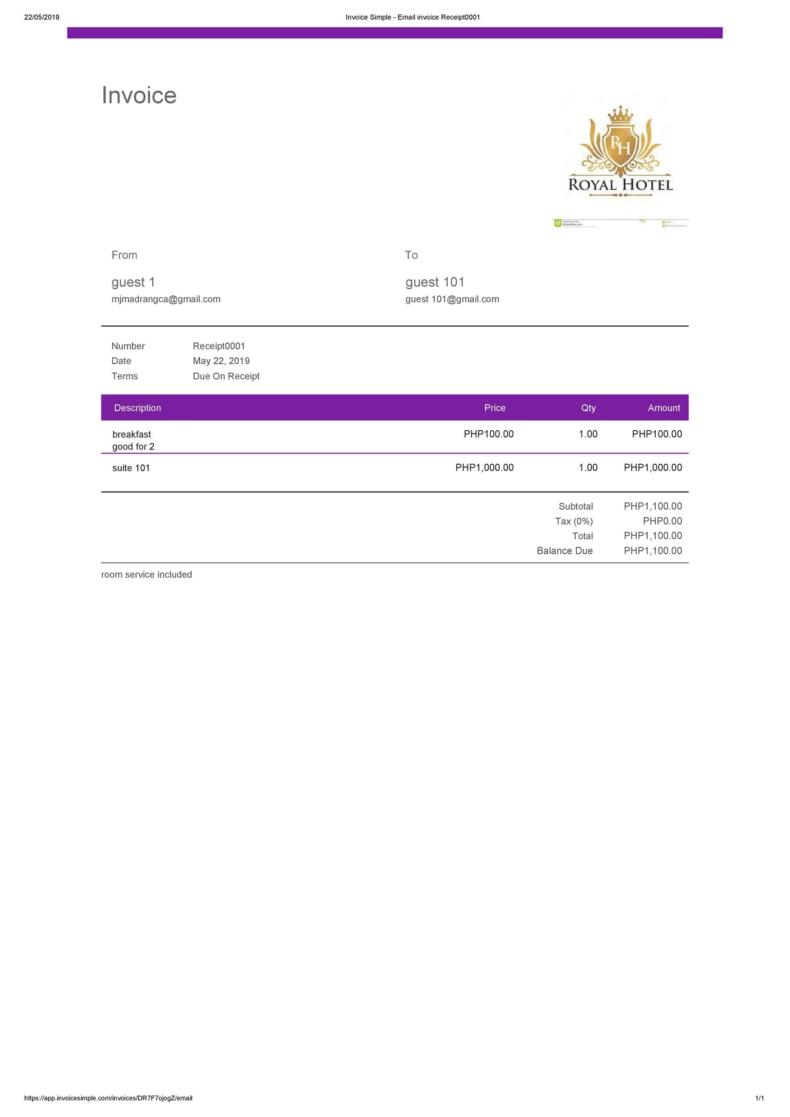 33 [Real & Fake] Hotel Receipt Templates ᐅ TemplateLab