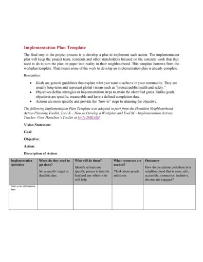 43 Step-by-Step Implementation Plan Templates ᐅ TemplateLab