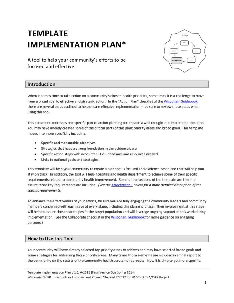 43 Step-by-Step Implementation Plan Templates ᐅ TemplateLab