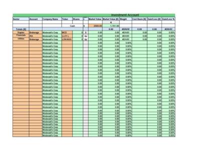 33 Free Investment Tracking Spreadsheets 💰 (Excel) ᐅ TemplateLab