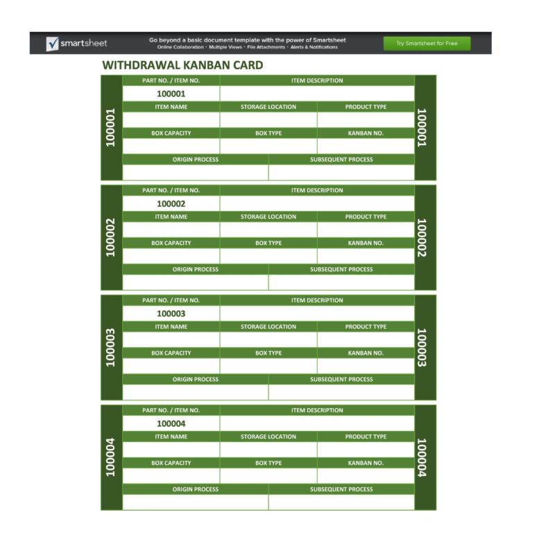 25 Printable Kanban Card Templates (& How to use them) ᐅ TemplateLab