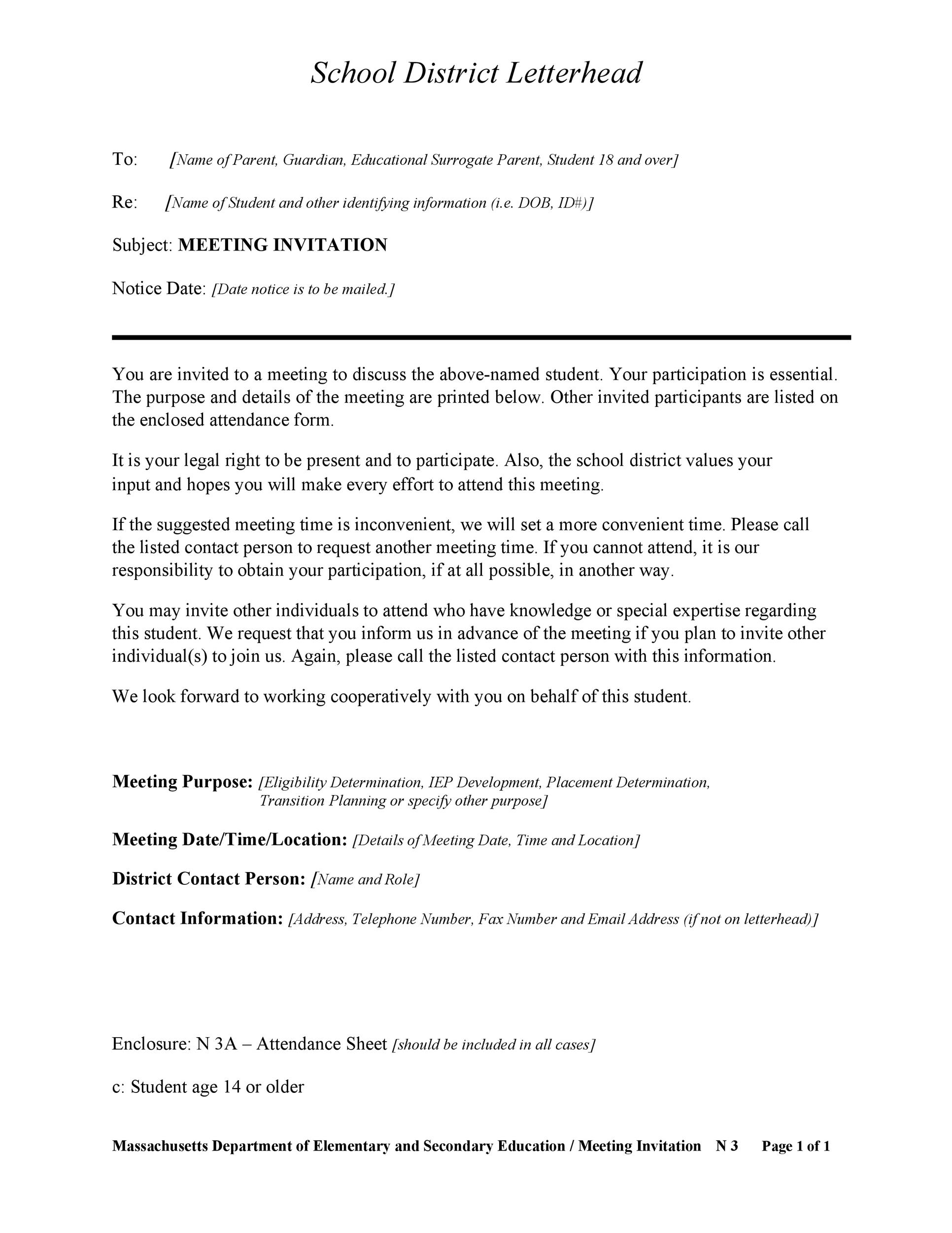 50 Great Meeting Request Email Samples 📧 ᐅ TemplateLab