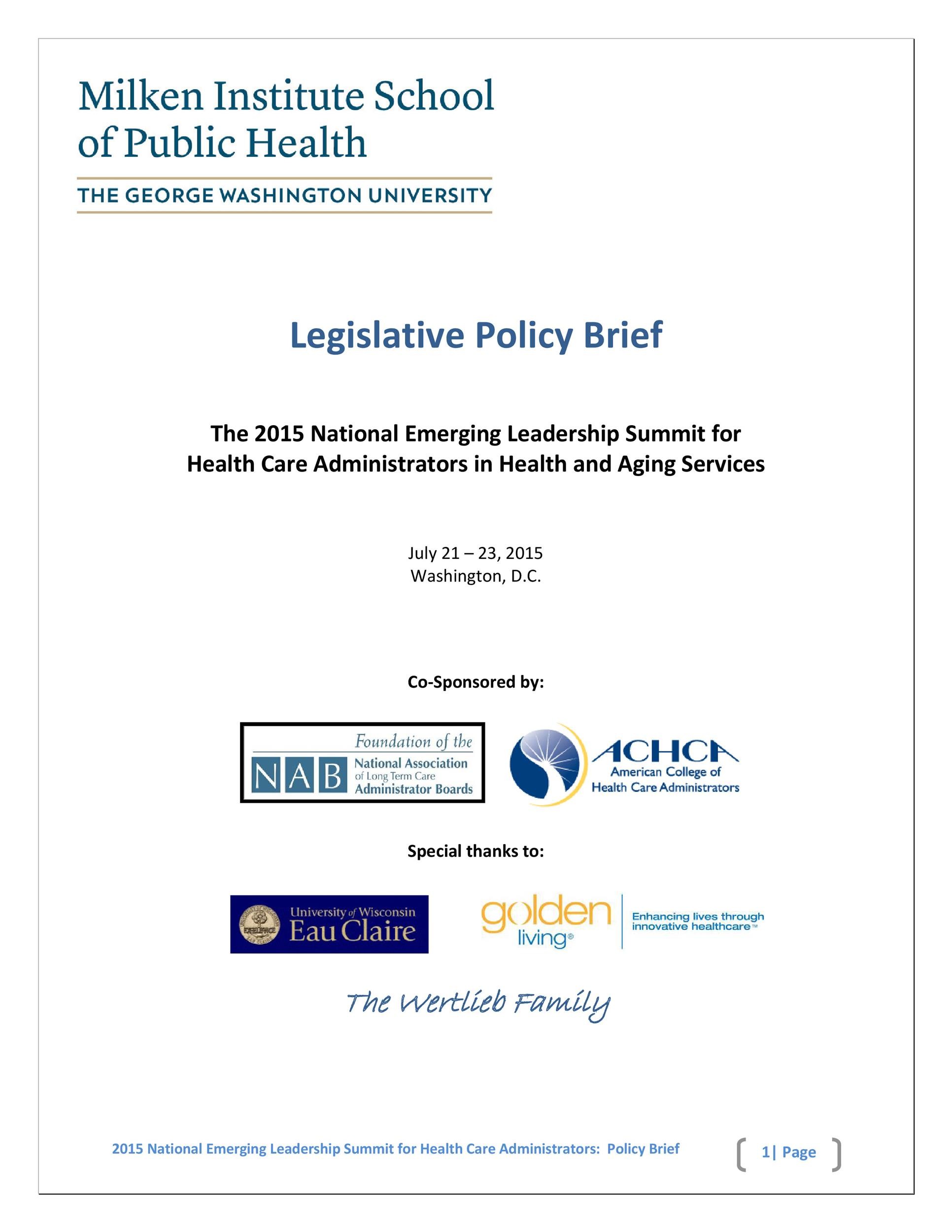 50 Free Policy Brief Templates (MS Word) ᐅ TemplateLab