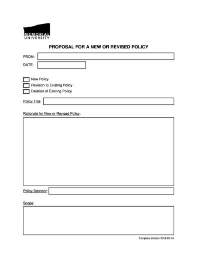 30 Professional Policy Proposal Templates [& Examples] ᐅ TemplateLab