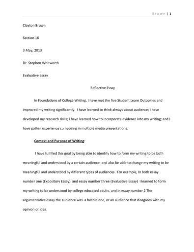 50 Best Reflective Essay Examples (+Topic Samples) ᐅ TemplateLab