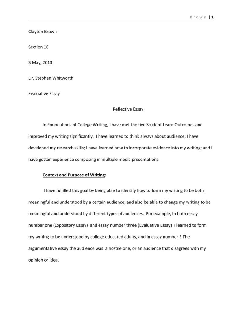 50 Best Reflective Essay Examples (+Topic Samples) ᐅ TemplateLab