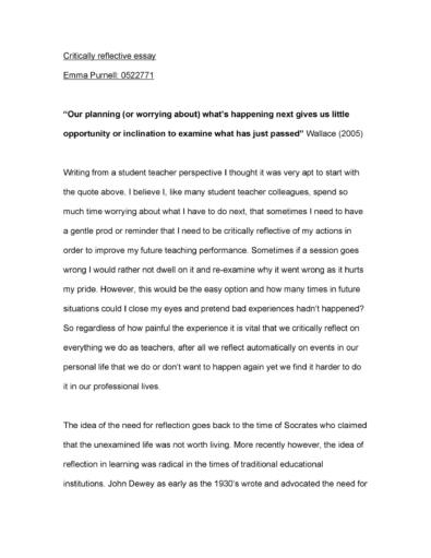 50 Best Reflective Essay Examples (+Topic Samples) ᐅ TemplateLab