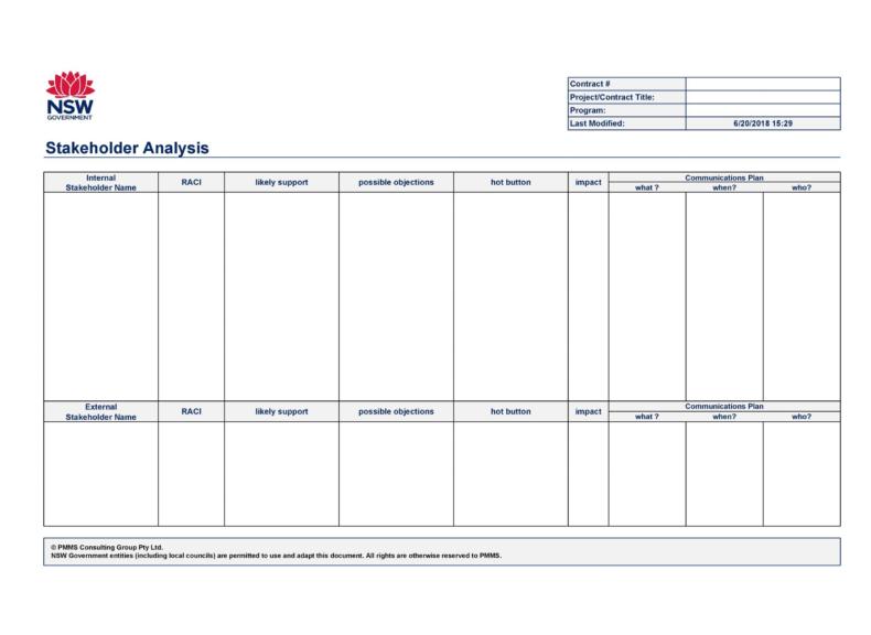 50 Free Stakeholder Analysis Templates (Excel & Word) ᐅ TemplateLab