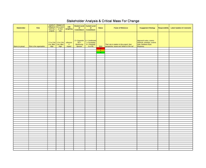 50 Free Stakeholder Analysis Templates (Excel & Word) ᐅ TemplateLab