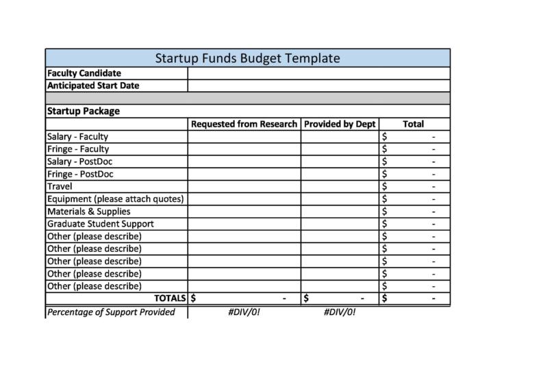 50 Best Startup Budget Templates (Free Download) ᐅ TemplateLab