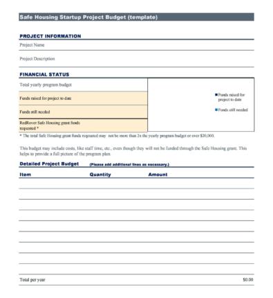 50 Best Startup Budget Templates (Free Download) ᐅ TemplateLab