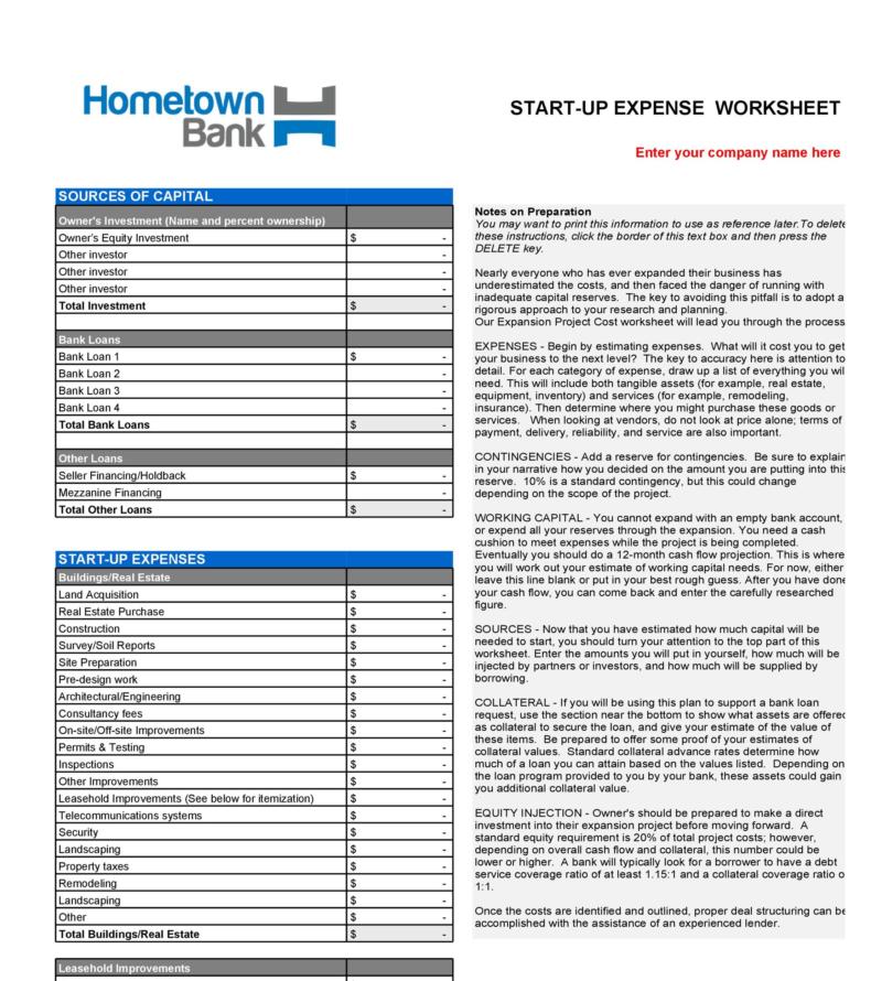 50 Best Startup Budget Templates (Free Download) ᐅ TemplateLab