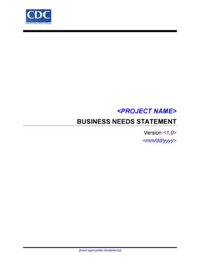 50 Effective Statement Of Need Templates (& Examples) ᐅ TemplateLab